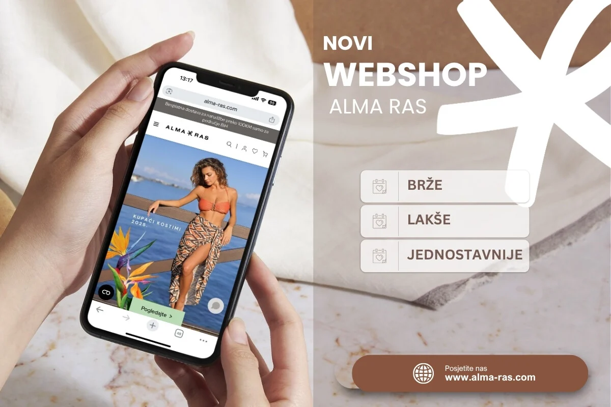 Alma Ras lansirala redizajnirani webshop | muskarac.ba